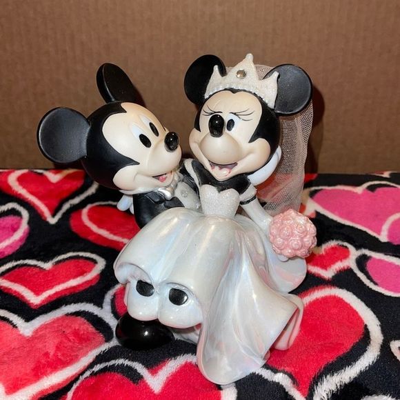 Disney | Other | Disney Parks Minniemickey Mouse Bride Groom Porcelain ...